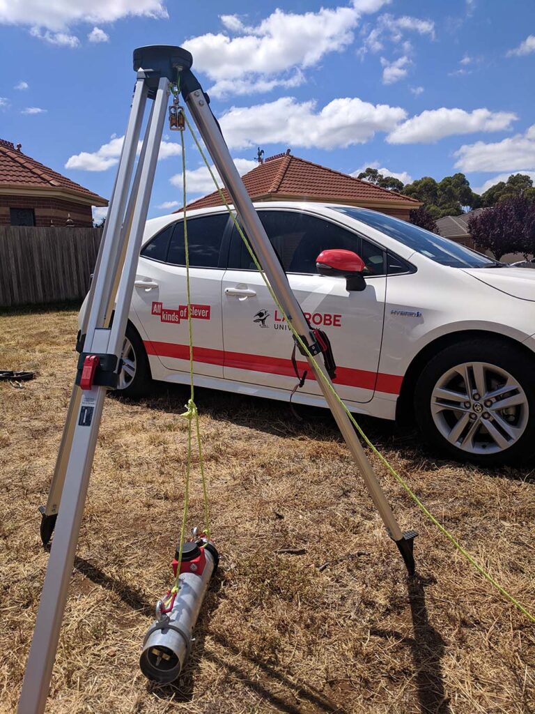 Concrete sewer maintenance hole inspection system - Smartcrete