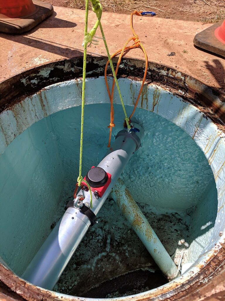 Concrete sewer maintenance hole inspection system - Smartcrete